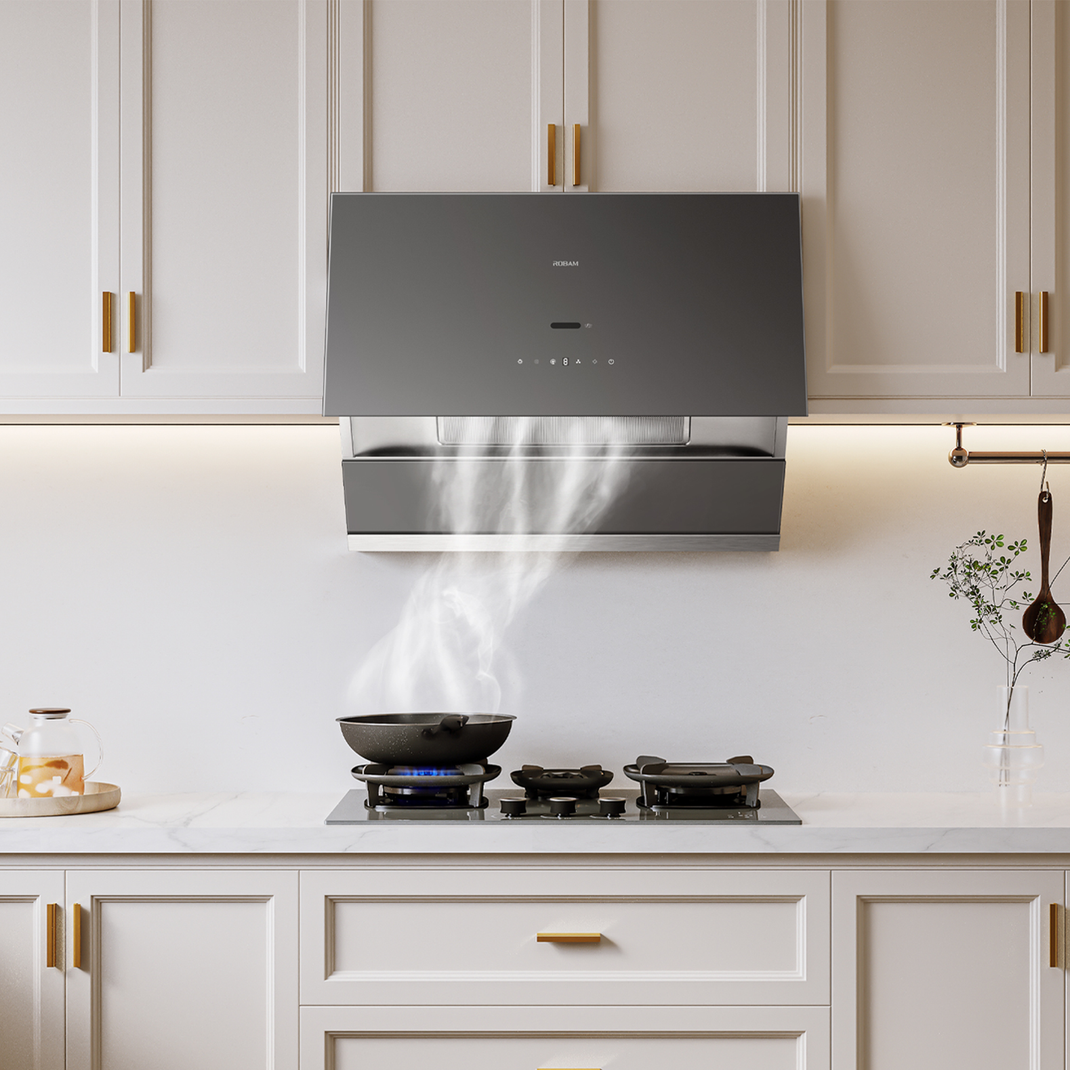 ROBAM R-MAX3 Kitchen Range Hood 30 Inch, Quiet 1200 CFM Vent Hood ...